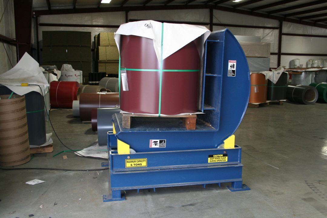 Coil Upender - Metal Rollforming Coil Rotator - MRS