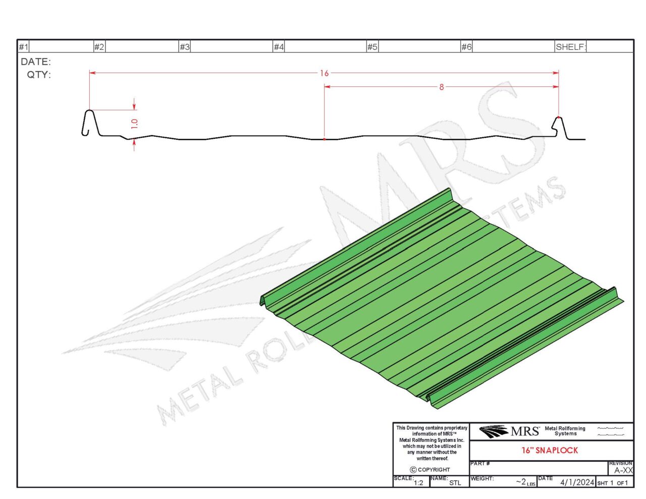 Custom Panel Profiles - MRS Metal Rollforming Systems