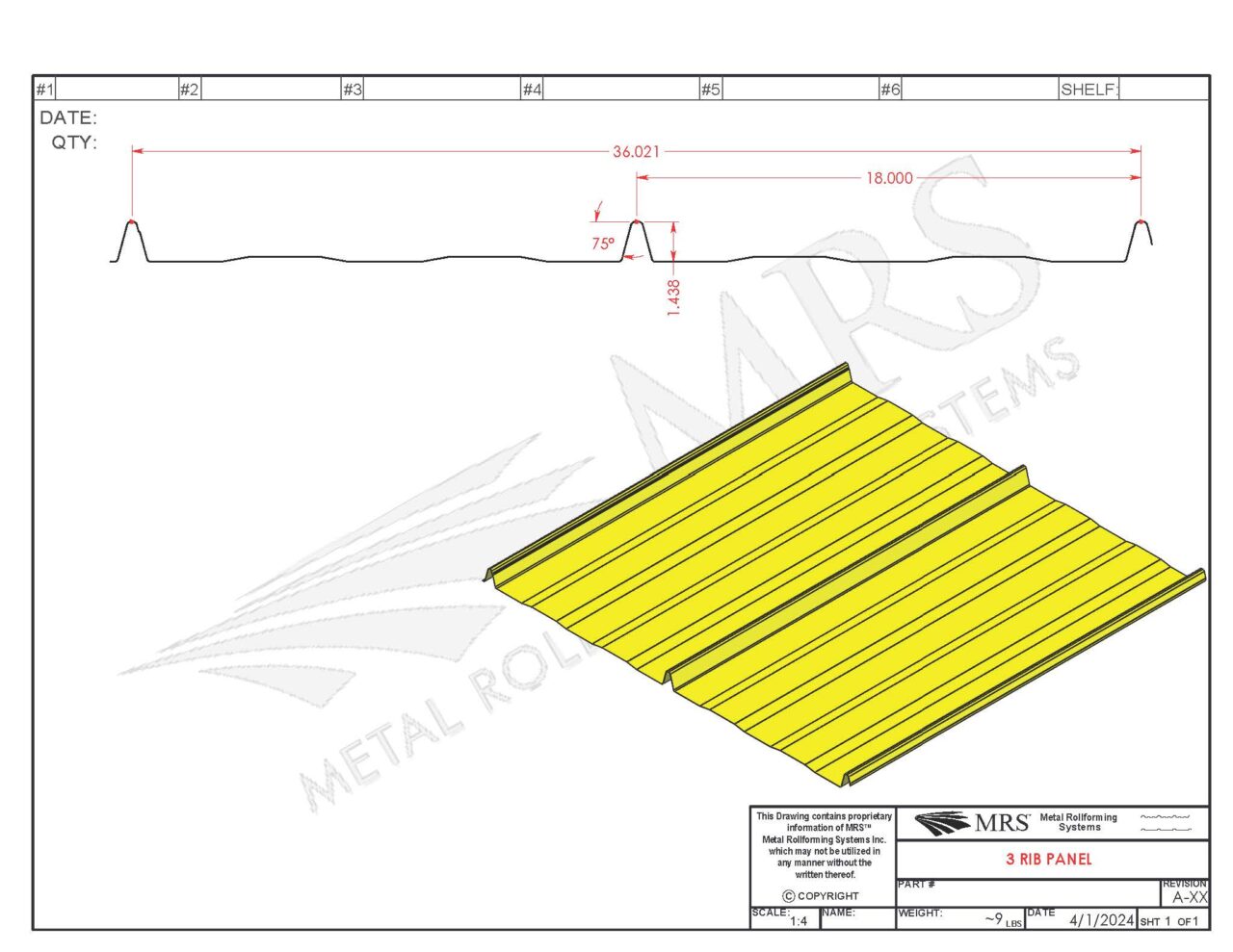 Custom Panel Profiles - MRS Metal Rollforming Systems