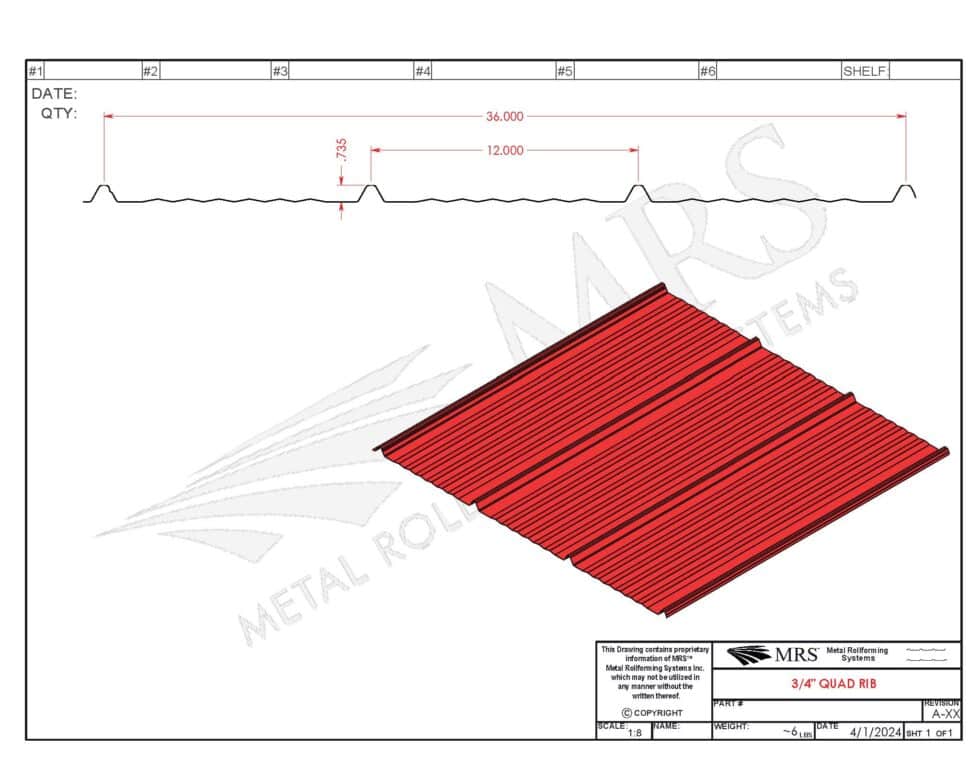 Custom Panel Profiles - MRS Metal Rollforming Systems