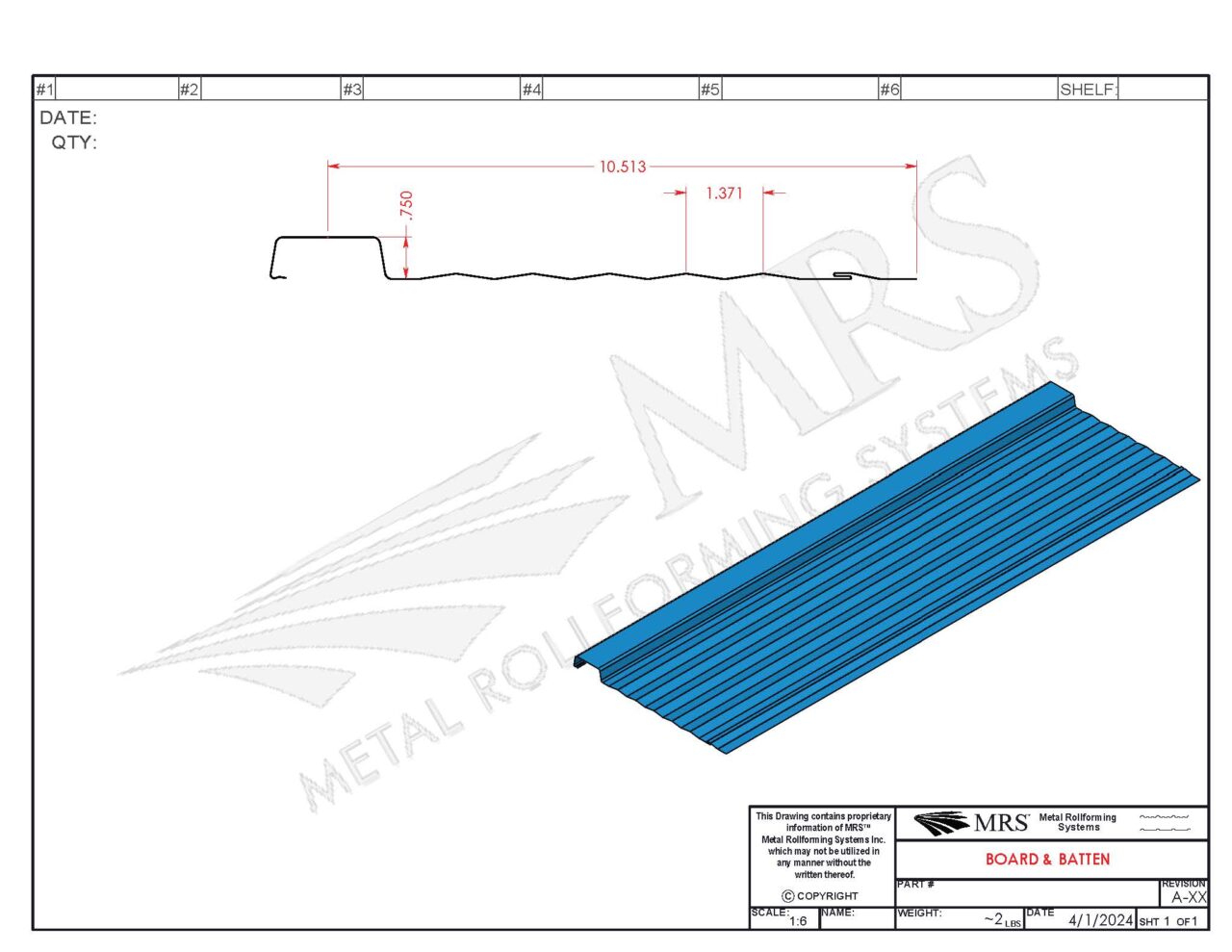 Custom Panel Profiles - MRS Metal Rollforming Systems