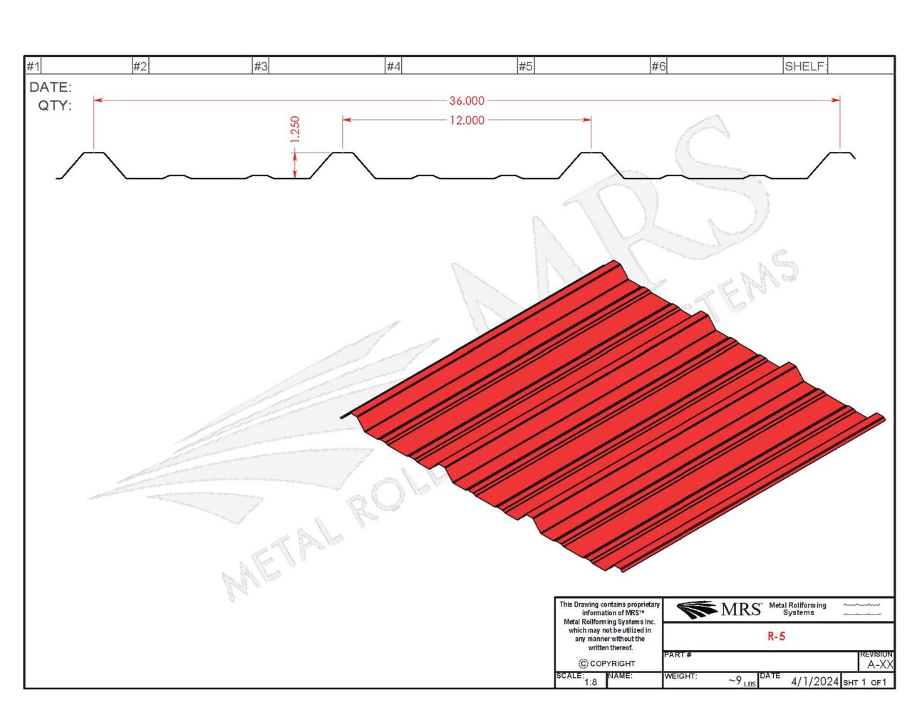 Custom Panel Profiles - MRS Metal Rollforming Systems