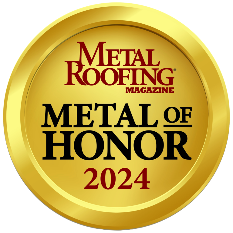 Metal of Honor Winner 2024 - MRS Metal Rollforming Systems